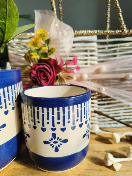 Blue Chivarly pot set of 2 – Niyara