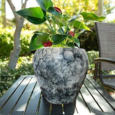 Glossy Stylish Planters Pot Color-Grey – Niyara